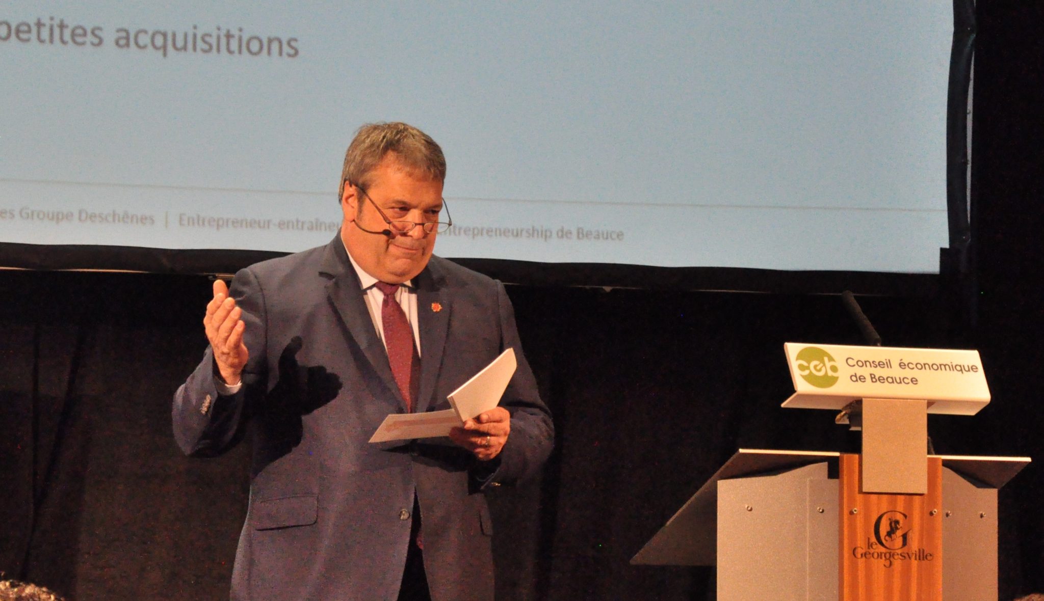 Martin Deschênes détaille la relève entrepreneuriale devant 400 personnes - L’Éclaireur Progrès