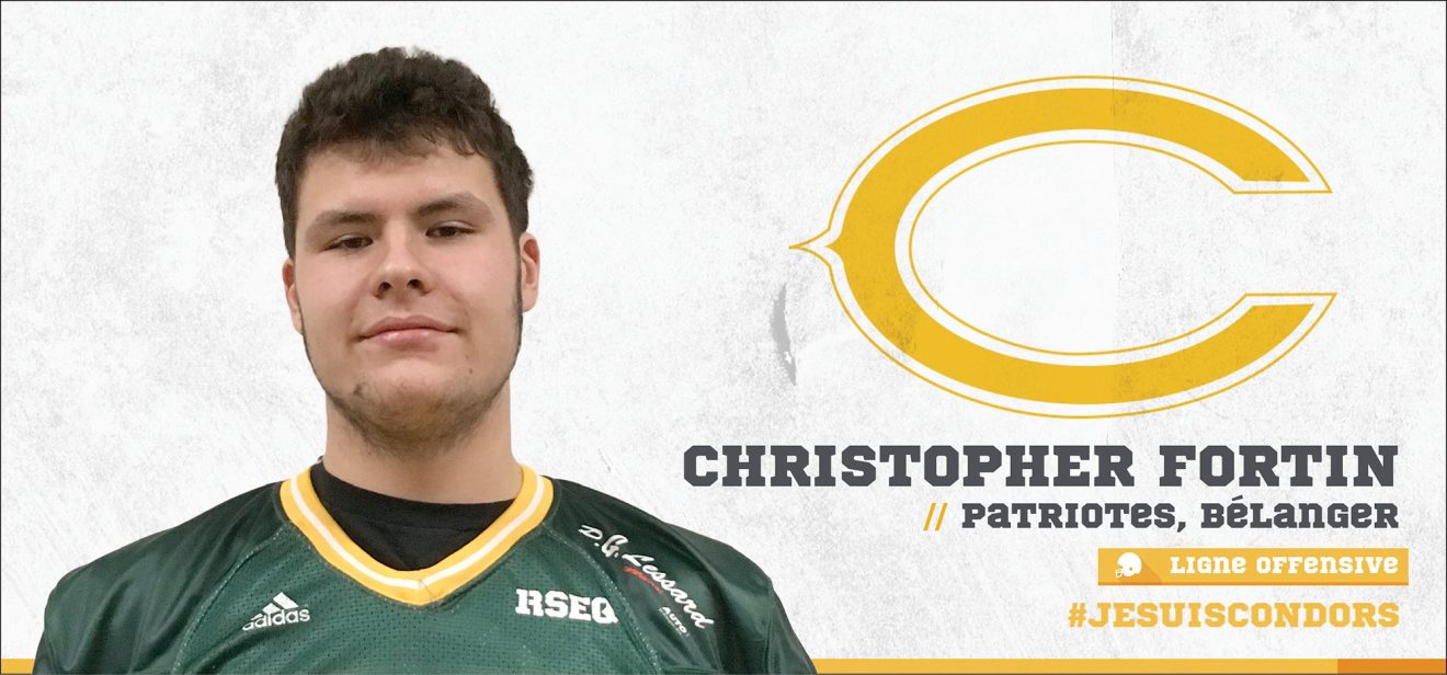 Christopher Fortin portera l’uniforme des Condors - L’Éclaireur Progrès