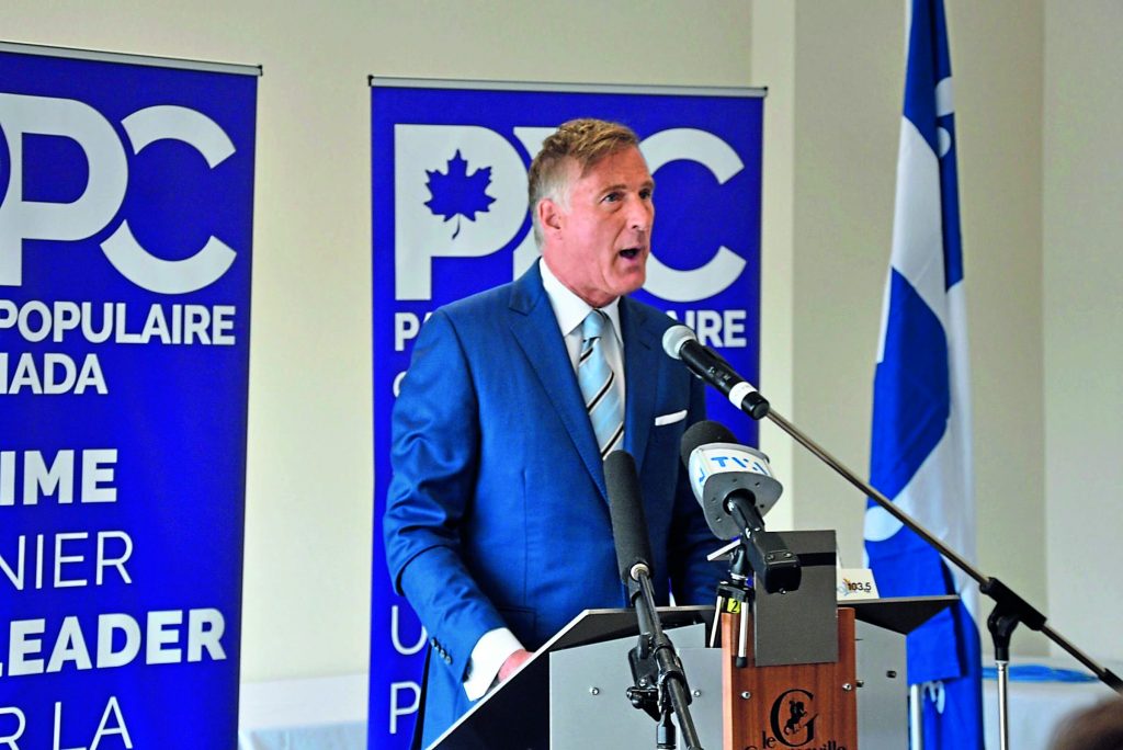 Maxime Bernier reconduit à la tête du PPC - L’Éclaireur Progrès