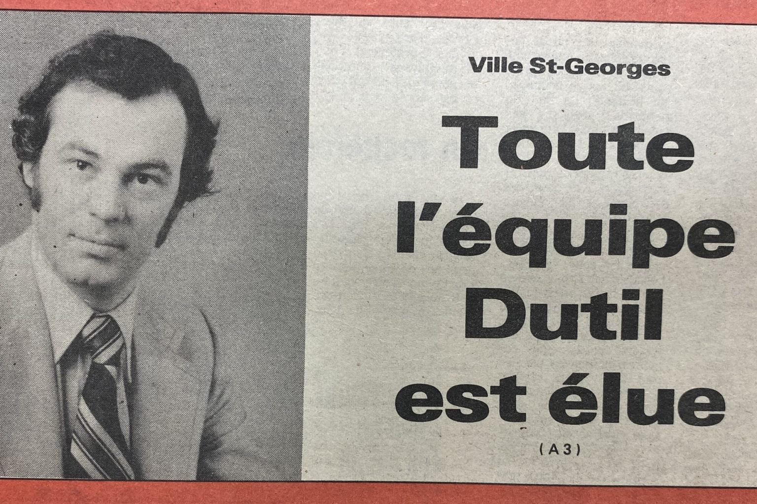 Il y a 45 ans : un jeune Robert Dutil élu maire de Saint-Georges - L ...